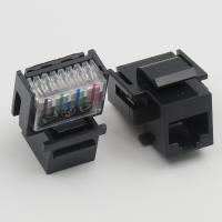China Black Cat5/Cat5E RJ45 UTP modular jack toolless 8p8c 90 degree for sale