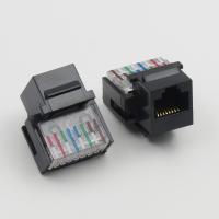 China Black Cat5/Cat5E RJ45 UTP modular jack toolless 8p8c 90 degree for sale