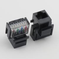China Black Cat5/Cat5E RJ45 UTP modular jack toolless 8p8c 90 degree for sale