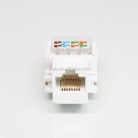 China Toolless Cat5E Keystone Jack 8P8C RJ45 Connector 125V 1.5A UL94V-0 for sale