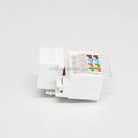 China Toolless Cat5E Keystone Jack 8P8C RJ45 Connector 125V 1.5A UL94V-0 for sale