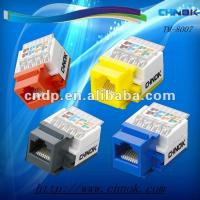 China Toolless Cat5E Keystone Jack 8P8C RJ45 Connector 125V 1.5A UL94V-0 for sale