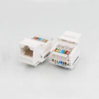 China RJ45 CAT5E Wall Plate Network Tolless Female Keystone Jack for sale