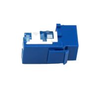 China Cat5E UTP 8P8C Blue Keystone Jack 125V 1.5A for Network Wiring for sale