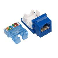 China Cat5E UTP 8P8C Blue Keystone Jack 125V 1.5A for Network Wiring for sale