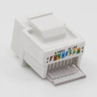 China TM-8031 RJ45 Cat5e UTP 8P8C 90 Degree Toolless Keystone Jack 125V 1.5A for sale