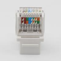 China TM-8031 RJ45 Cat5e UTP 8P8C 90 Degree Toolless Keystone Jack 125V 1.5A for sale