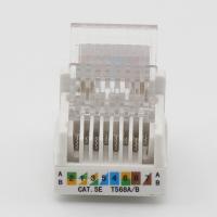 China TM-8031 RJ45 Cat5e UTP 8P8C 90 Degree Toolless Keystone Jack 125V 1.5A for sale