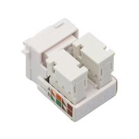China 90 degree Cat5e UTP Keystone Jack RJ45 Modular Jack With Dust Cover for sale