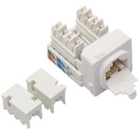 China 90 degree Cat5e UTP Keystone Jack RJ45 Modular Jack With Dust Cover for sale