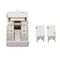 China 90 degree Cat5e UTP Keystone Jack RJ45 Modular Jack With Dust Cover for sale