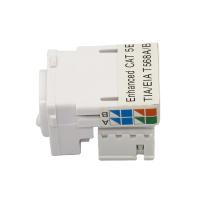 China 90 degree Cat5e UTP Keystone Jack RJ45 Modular Jack With Dust Cover for sale