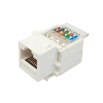 China Rj45 8p8c Cat5e Toolless Keystone Jack Female Inline Coupler for sale