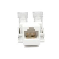 China Female RJ45 90 Degree Cat5e 8P8C Keystone Connector 24-26AWG 125V for sale