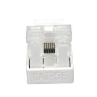China Female RJ45 90 Degree Cat5e 8P8C Keystone Connector 24-26AWG 125V for sale