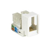 China Cat5E RJ45 Keystone Jack White 125V 1.5A for Networking for sale