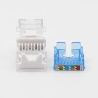 China Transparent Cat5e Keystone Coupler AMP 8p8c Punch Down Rj45 Wall Jack for sale