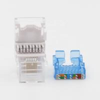 China Transparent Cat5e Keystone Coupler AMP 8p8c Punch Down Rj45 Wall Jack for sale