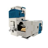 China RJ45 Shielded Toolless 180 Degree Cat6 STP Keystone Jack for Industrial Networking for sale