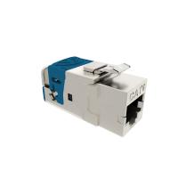 China RJ45 Shielded Toolless 180 Degree Cat6 STP Keystone Jack for Industrial Networking for sale