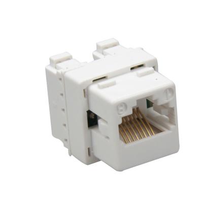 China Ethernet RJ45 Wall Plate cat6 keystone jack purple for sale