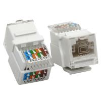China AMP type UTP Cat5E /Cat6 toolless 90 degree network connector for sale