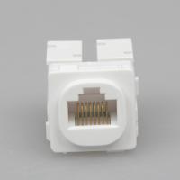 China 8P8C UTP Female Clipsal Cat6 Cat5E RJ45 Connector 180 Degree 125V 1.5A for sale