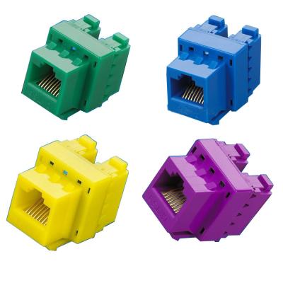 China Colorful RJ45 Cat6 keystone jack factory price with large quantity for sale