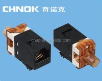 China Shielded RJ45 Tool-Free Keystone Jack Cat6A STP FTP 180 Degree Connector 22-26 AWG for sale