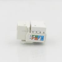 China AMP Cat6 RJ45 connector for Wall switch with UL certificate 90 degree for sale