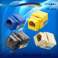 China AMP Cat6 RJ45 connector for Wall switch with UL certificate 90 degree for sale