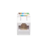 China RJ45 CAT6 UTP Keystone Jack Female Network Connector 125V 1.5A for sale