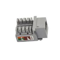 China Cat6 UTP 8P8C Keystone Jack Gray 125V 1.5A for Network Wiring for sale