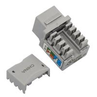China Cat6 UTP 8P8C Keystone Jack Gray 125V 1.5A for Network Wiring for sale