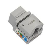 China Cat6 UTP 8P8C Keystone Jack Gray 125V 1.5A for Network Wiring for sale