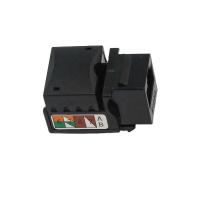China Cat6 UTP 8P8C Black Keystone Jack 125V 1.5A for Structured Cabling for sale