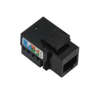China Cat6 UTP 8P8C Black Keystone Jack 125V 1.5A for Structured Cabling for sale
