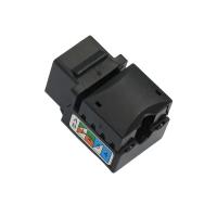 China Cat6 UTP 8P8C Black Keystone Jack 125V 1.5A for Structured Cabling for sale