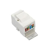 China Cat6 UTP 8P8C White Keystone Jack 125V 1.5A for Structured Cabling for sale
