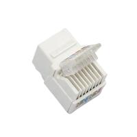 China Cat6 UTP 8P8C White Keystone Jack 125V 1.5A for Structured Cabling for sale