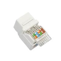 China Cat6 UTP 8P8C White Keystone Jack 125V 1.5A for Structured Cabling for sale