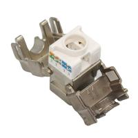 China Cat6 FTP 8P8C Keystone Jack 125V 1.5A for Patch Panel Network Connector for sale