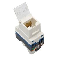 China New Model Cat6 UTP Keystone Jack RJ45 Modular Jack With Dust Cover for sale