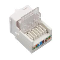 China 90 Degree Cat6 UTP Keystone Jack RJ45 Modular Jack with Dust Cover for sale