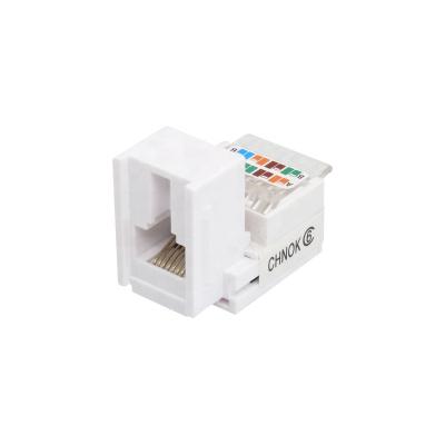 China Cat6 Keystone Jack 8P8C RJ45 Inline Coupler Telecom PBT 125V 1.5A for sale