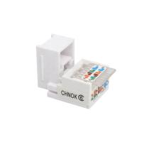 China Cat6 Keystone Jack 8P8C RJ45 Inline Coupler Telecom PBT 125V 1.5A for sale