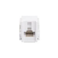 China Cat6 Keystone Jack 8P8C RJ45 Inline Coupler Telecom PBT 125V 1.5A for sale