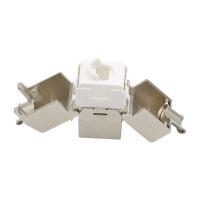 China STP FTP Cat6 Keystone Jack 180 Degrees Toolless , 8P8C Shielded Rj45 Keystone Jack for sale