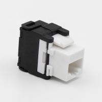 China Cat6 UTP Toolless Keystone Jack 180 Degree Female AMP RJ45 8P8C 6μm Gold Plated for sale