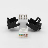 China Cat6 UTP Toolless Keystone Jack 180 Degree Female AMP RJ45 8P8C 6μm Gold Plated for sale